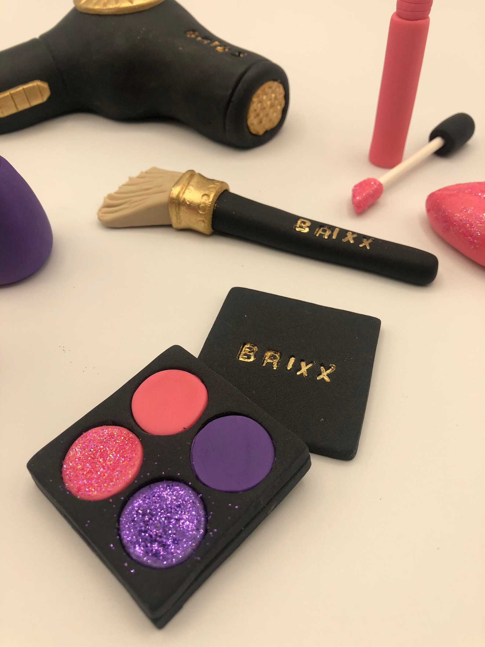 Beauty Fondant Cake Topper Hair Salon Cake Topper Nail - Etsy