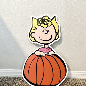 Welcome Great Pumpkin Yard Sign / Linus and Sally Brown / Peanuts Yard ...