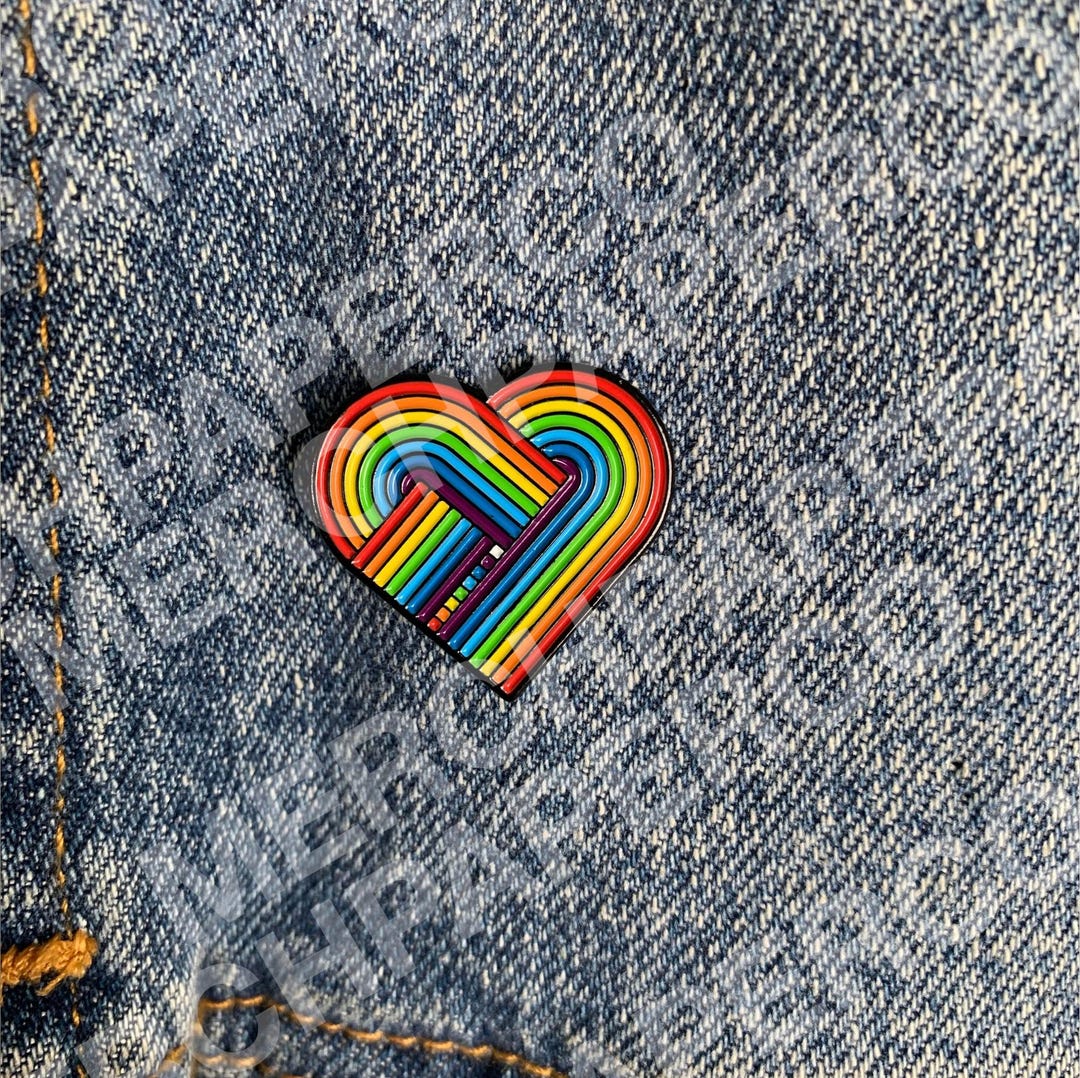 Pride Enamel Pin, LGBTQ Pin, Brooches, Pride Enamel, Pride Pin, Rainbow ...