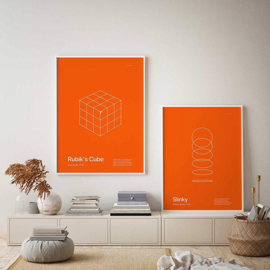 Downloadable Set of 2 Cool Minimalist Posters Printable Art - Etsy