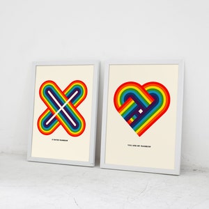LGBTQ You Are My Rainbow Poster, Love, Tolerance, Pride - Etsy