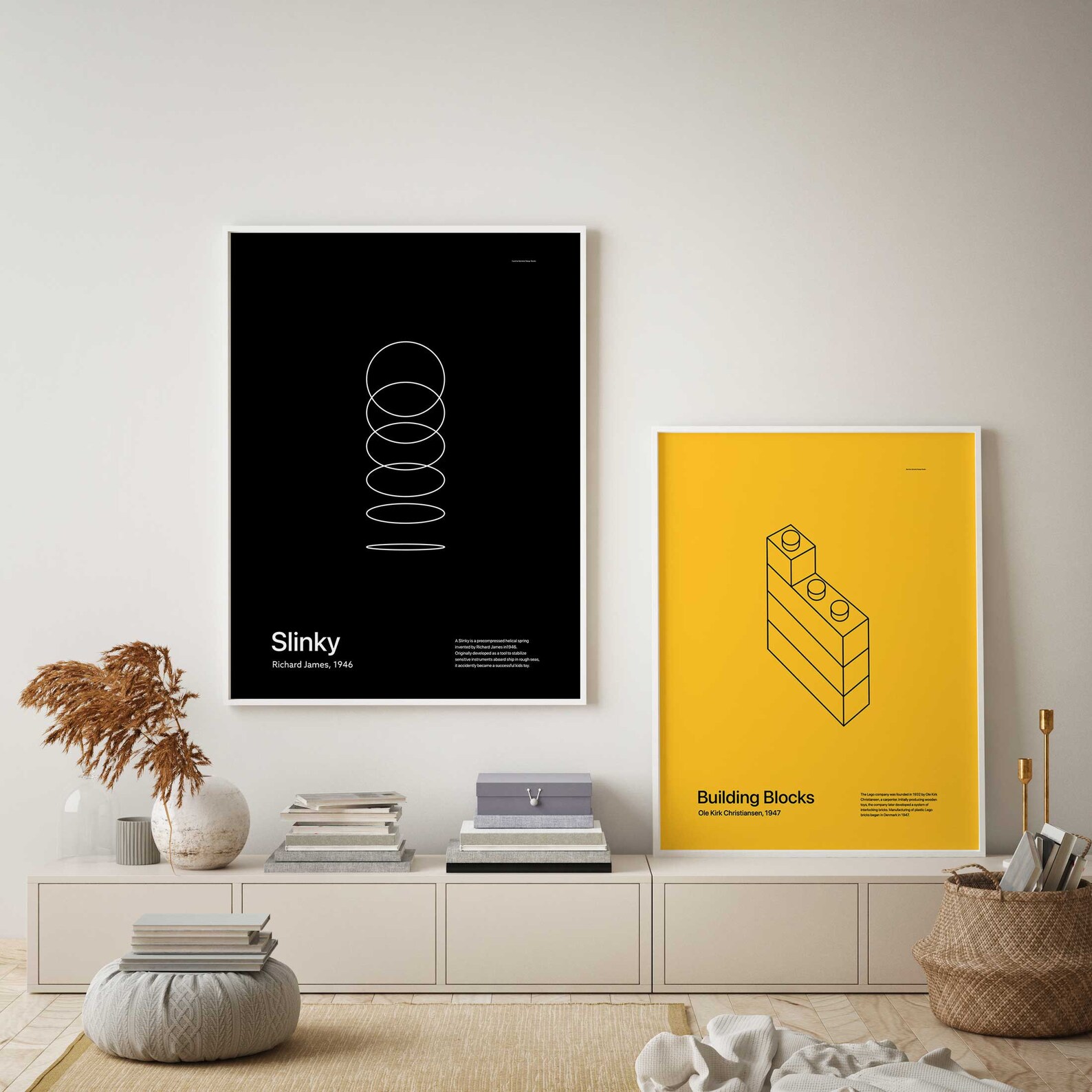 Downloadable Set of 2 Cool Minimalist Posters Printable Art - Etsy
