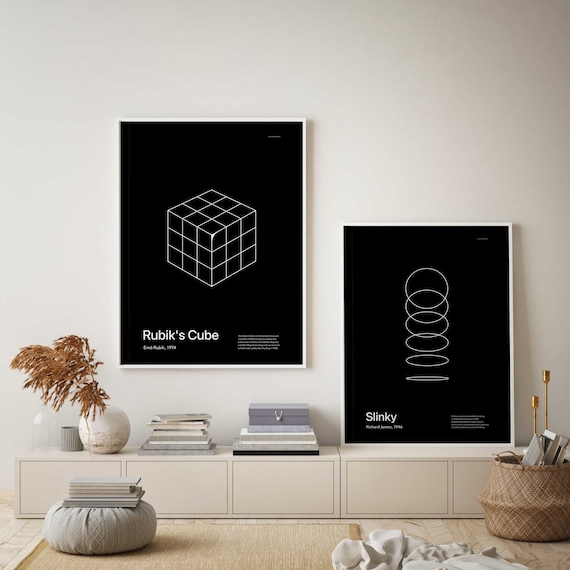 Downloadable Set of 2 Cool Minimalist Posters Printable Art - Etsy
