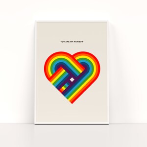 LGBTQ You Are My Rainbow Poster, Love, Tolerance, Pride - Etsy
