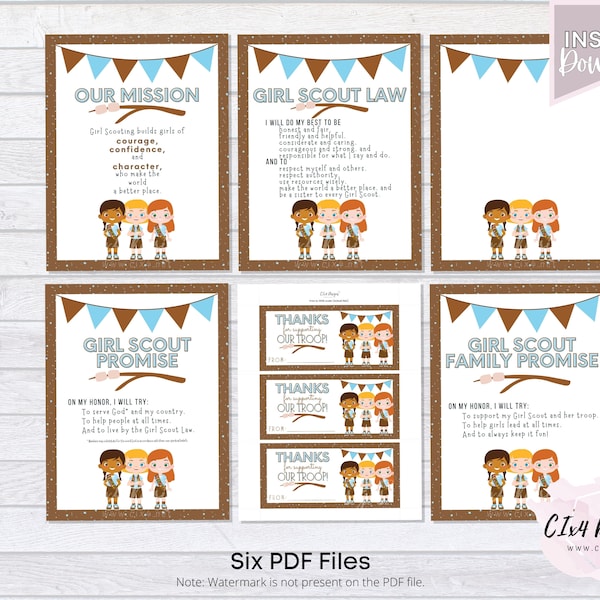 Girl Scout Brownies - Etsy