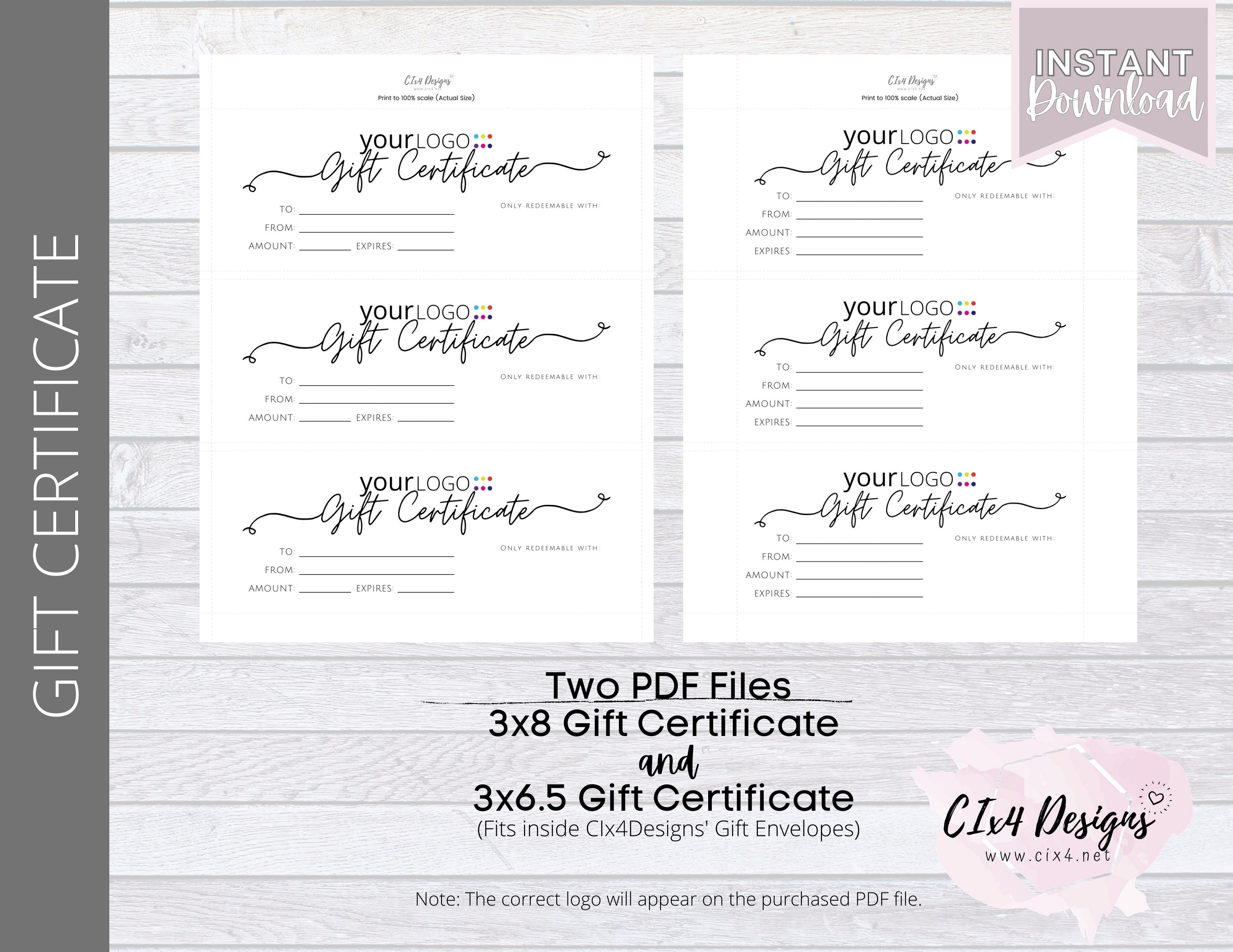 Color Street Gift Certificates Printable NOT Personalized - Etsy
