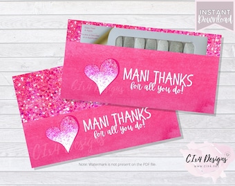 Mani Thanks Gift Envelope for Nail Polish Strips Colorful - Etsy