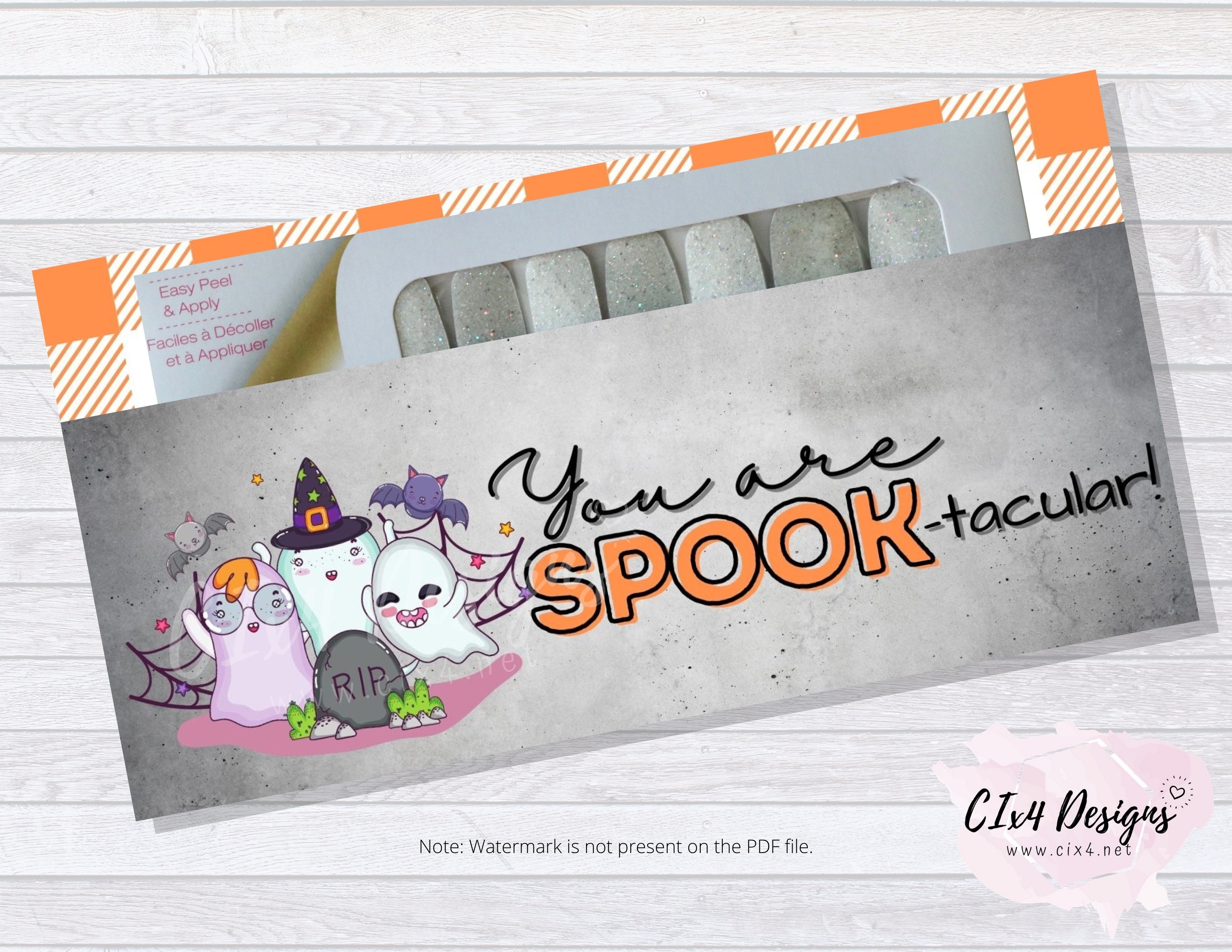 Halloween Gift Envelope You're Spooktacular PDF - Etsy