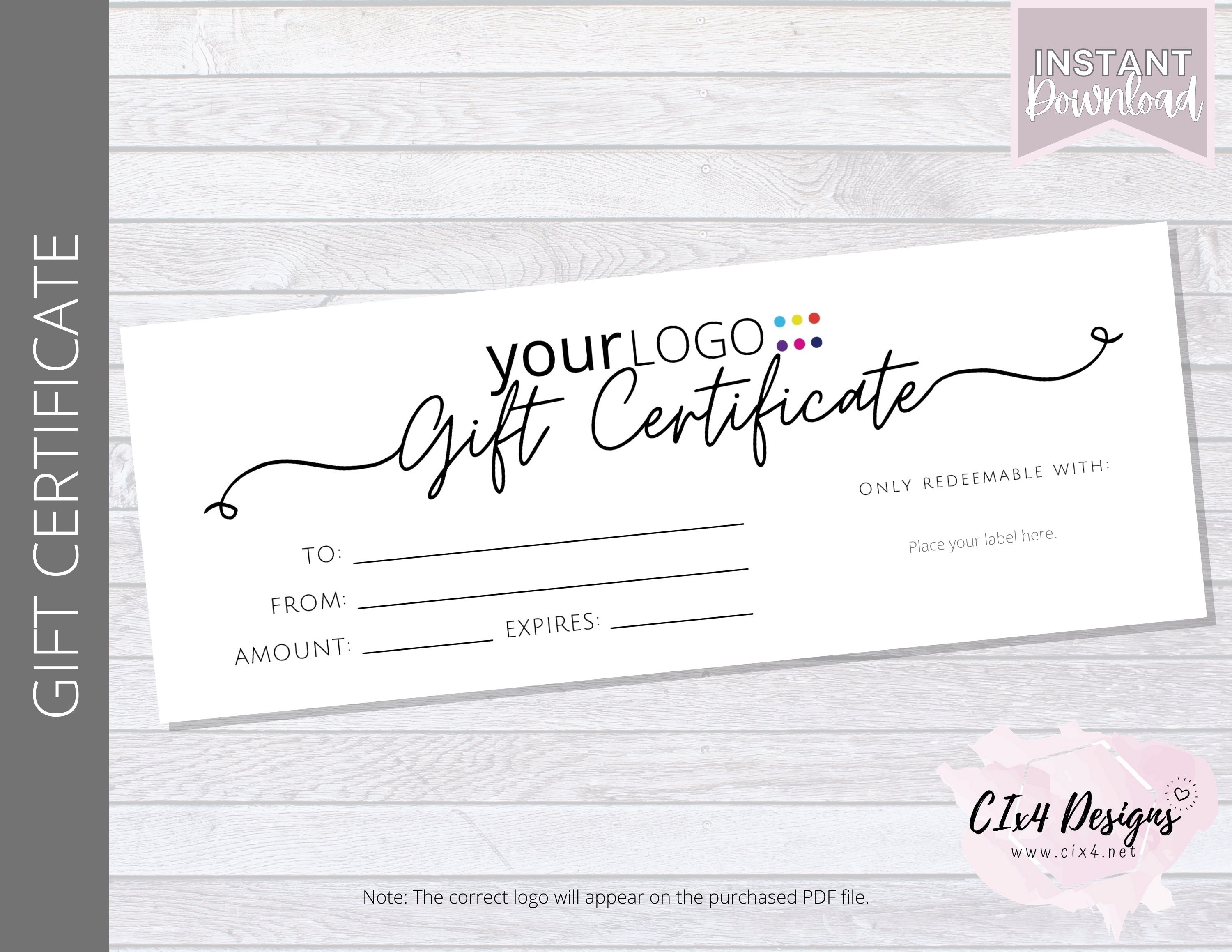 Color Street Gift Certificates Printable NOT Personalized - Etsy