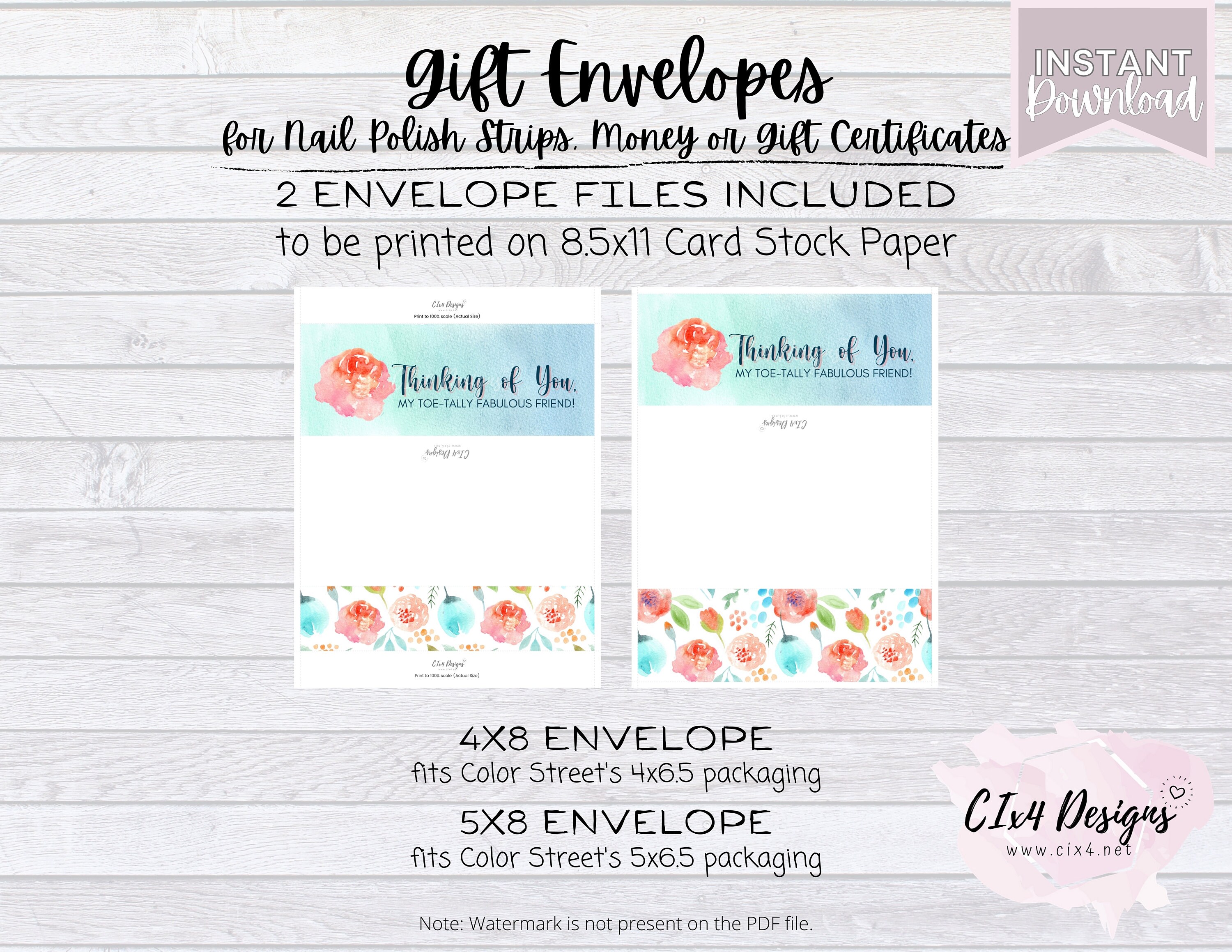 Thinking of You My Toe-tally Fabulous Friend Gift Envelope - Etsy