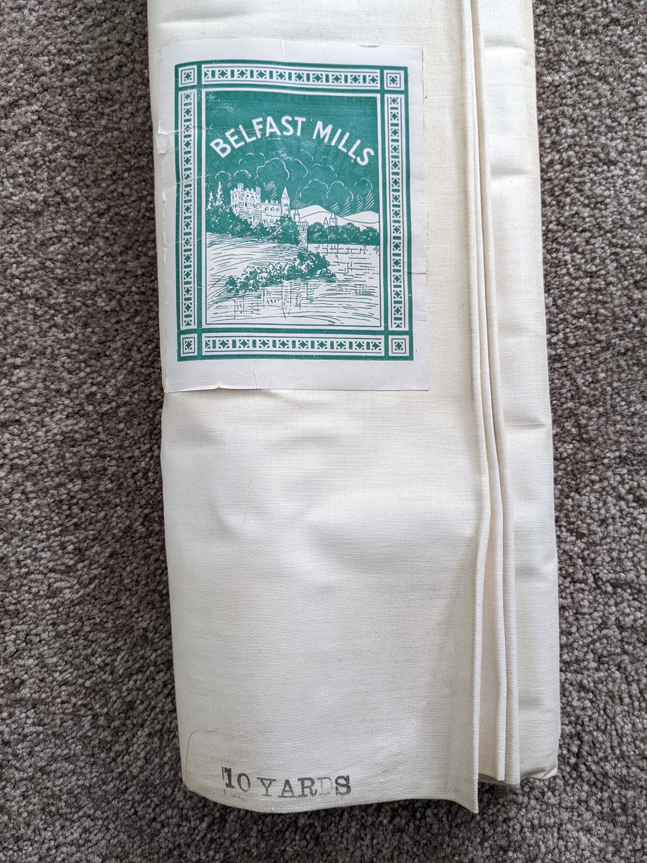 Antique Irish Linen From Belfast Mills - Etsy