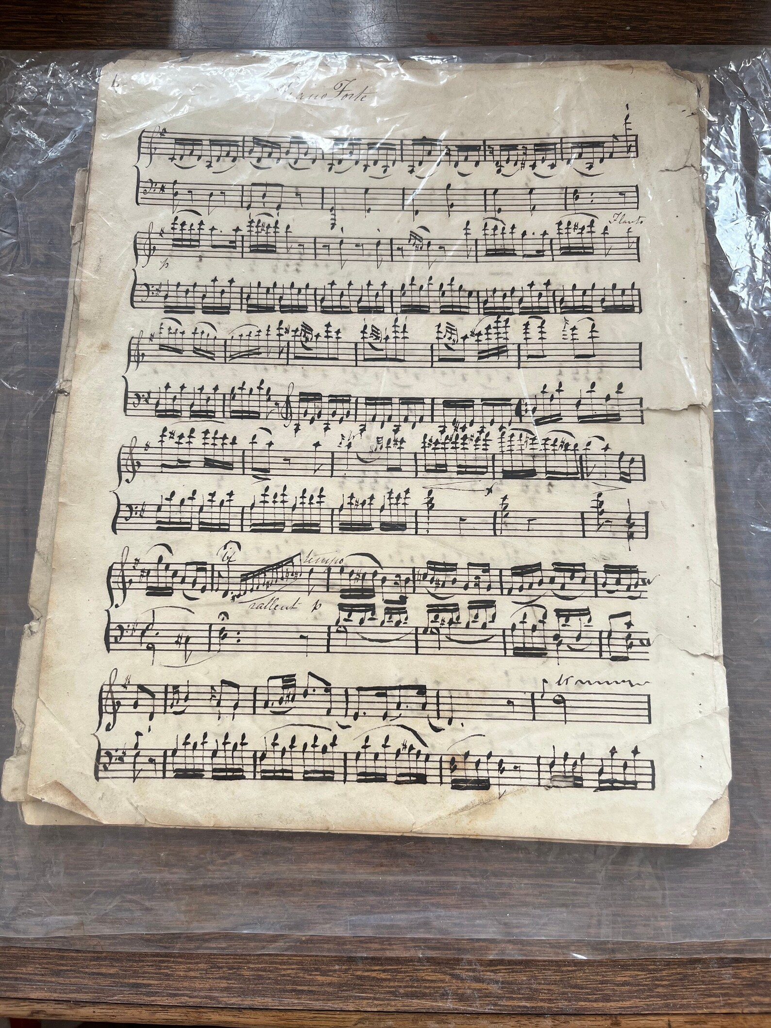Antique Music Sheets X 8 Digital Pages From Handwritten Score 1828 ...