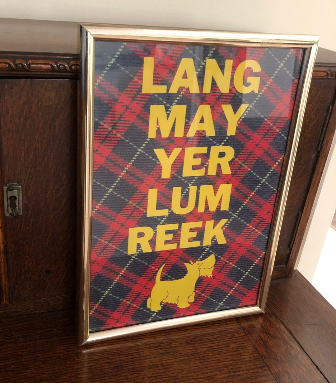 Scotland Quote Print Lang May Yer Lum Reek Good Luck Housewarming Gift ...