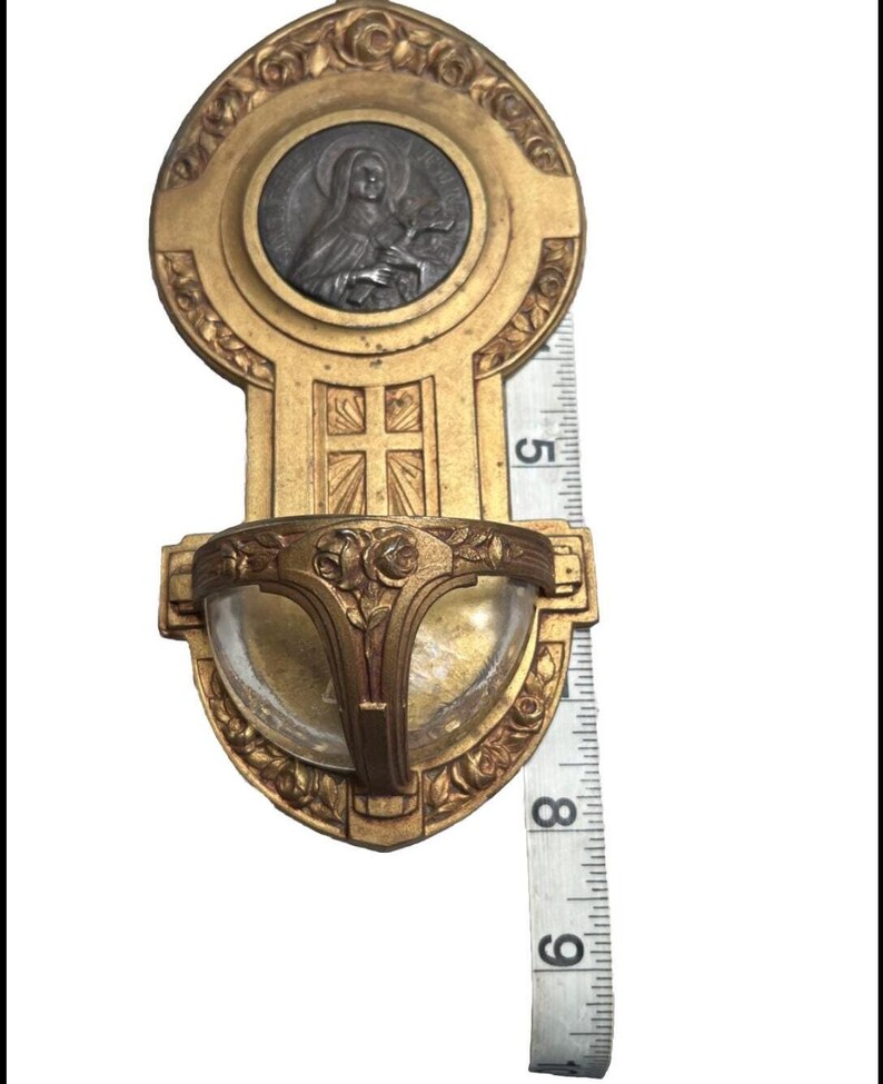 Antique French Holy Water Font Mother Mary Excellent Condition ...