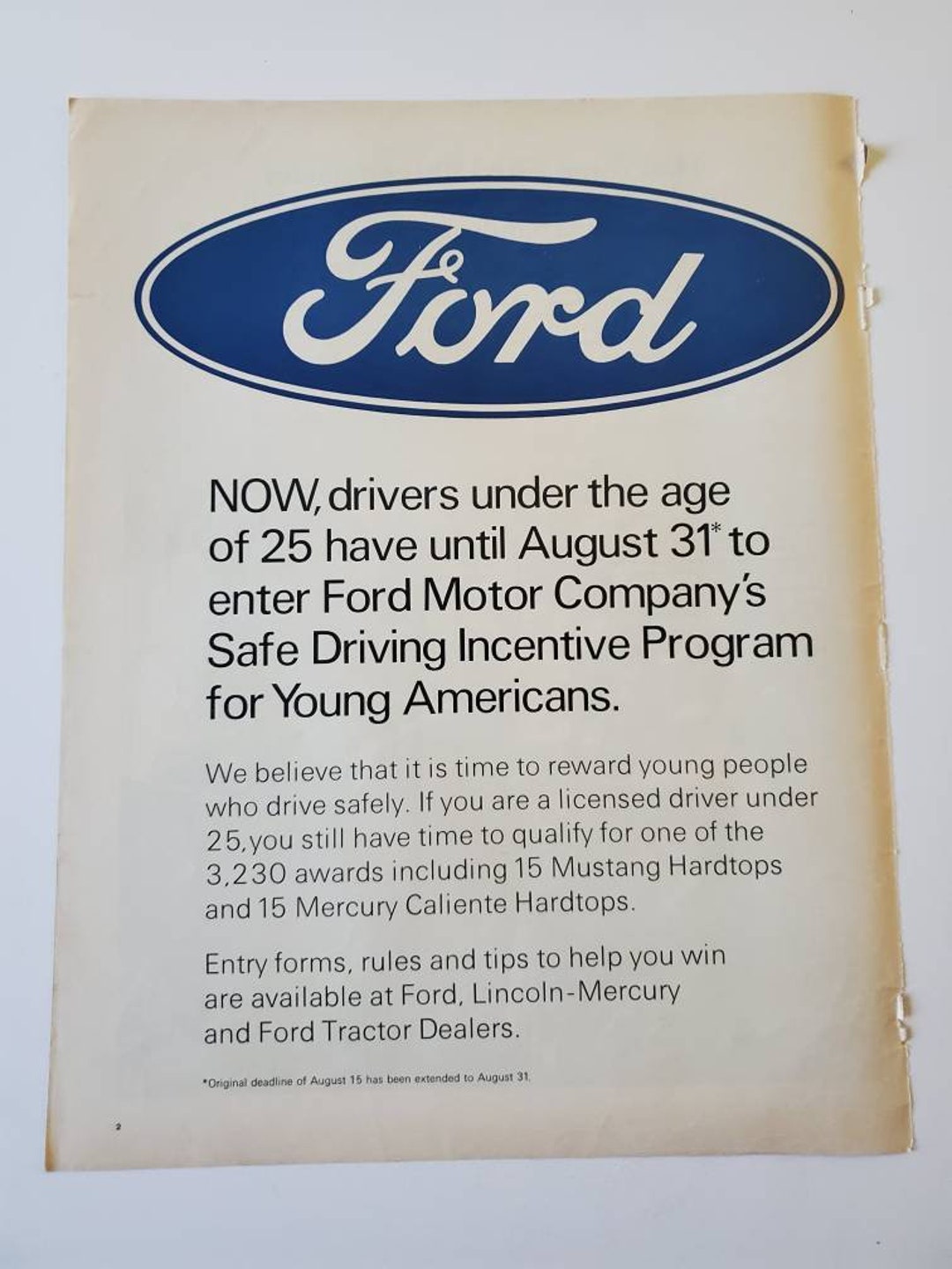 1966 Vintage Ford LIFE Magazine Ad - Etsy