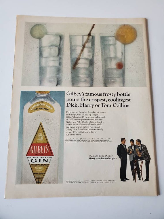 1966 Vintage Gilbeys Gin Life Magazine Ad Etsy