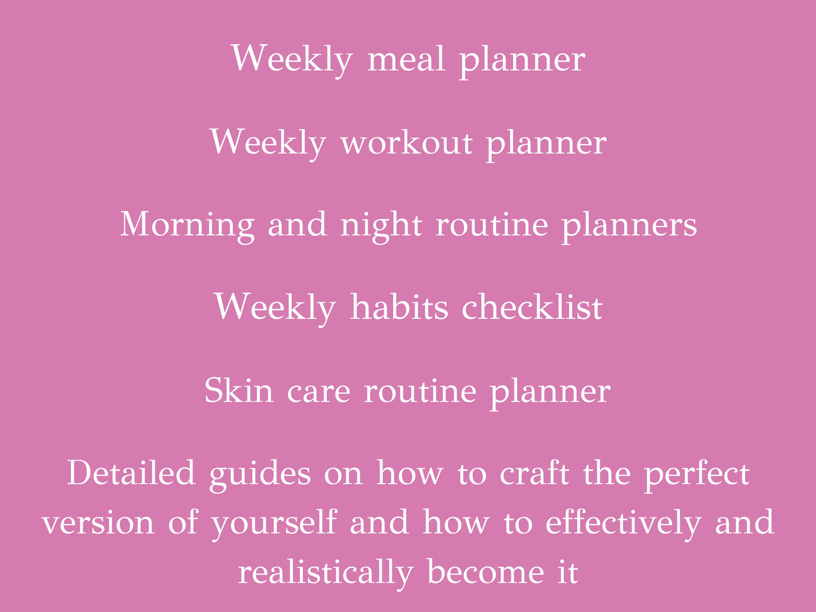 The Ultimate Glow up Guide Printable Workbook | Glow up Workbook ...
