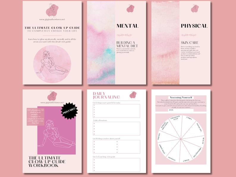 The Ultimate Glow up Guide + Printable Workbook to Completely Change ...