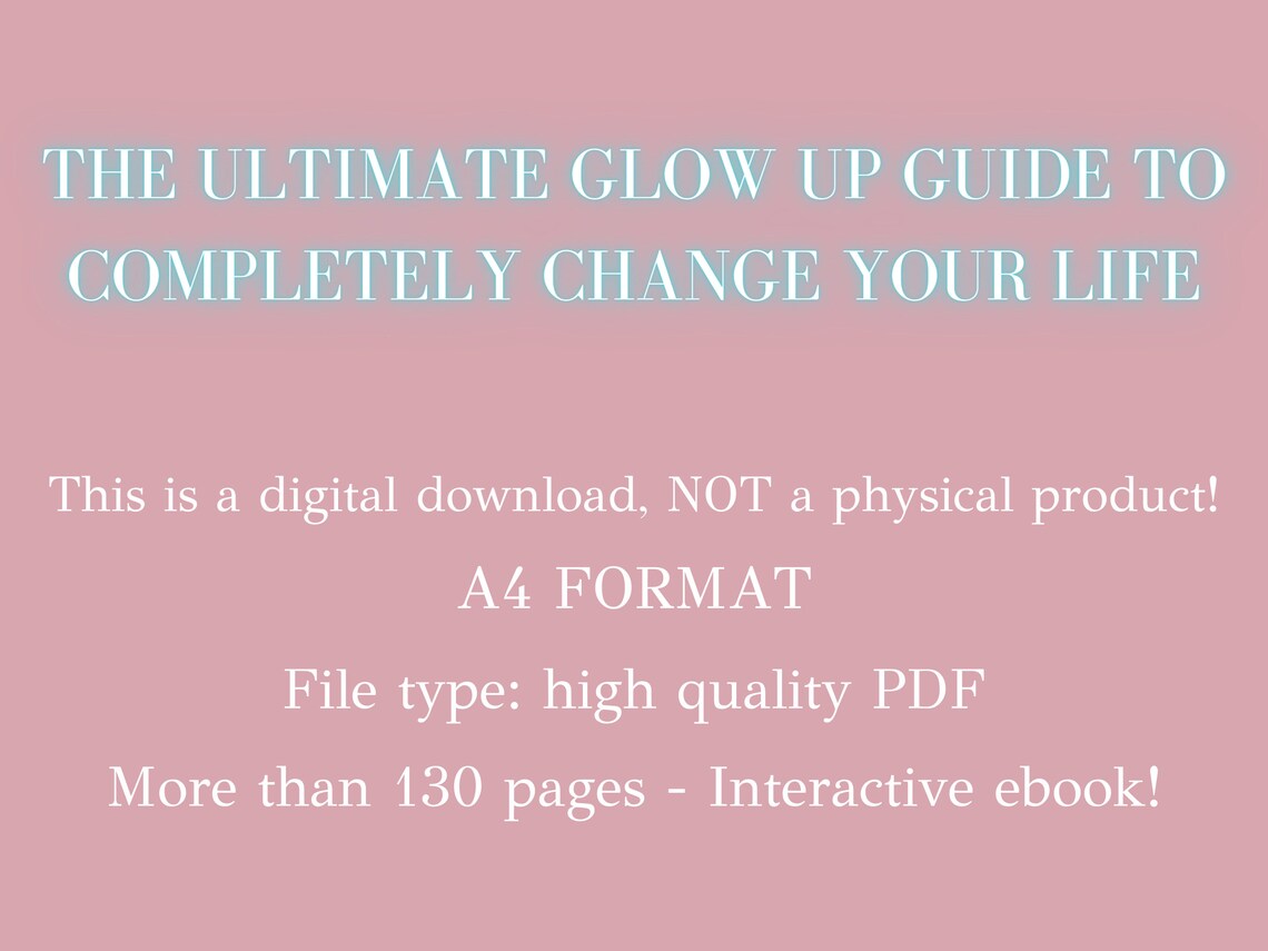 The Ultimate Glow up Guide to Completely Change Your Life | That Girl ...