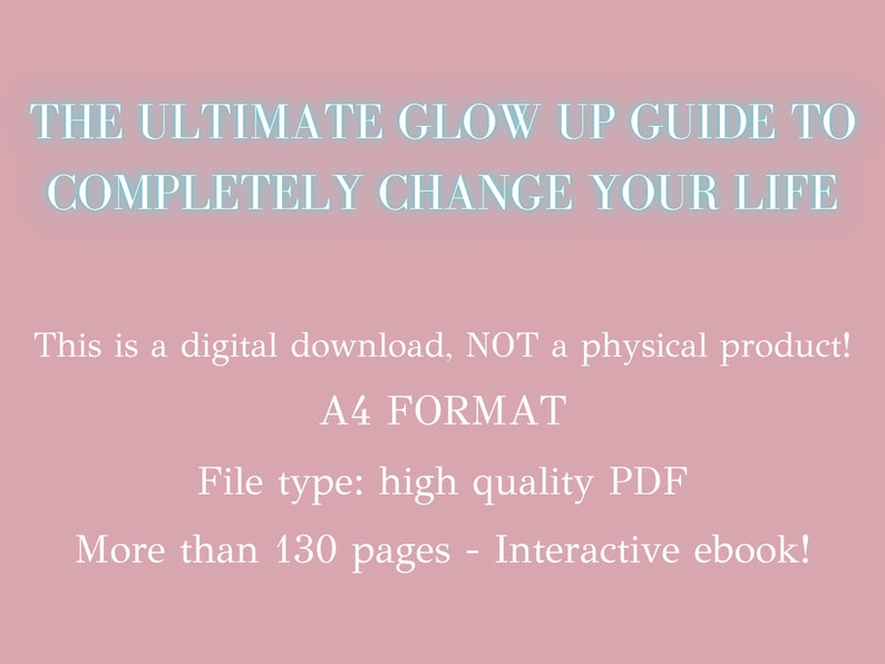 The Ultimate Glow up Guide to Completely Change Your Life | That Girl Guide | That Girl Ebook ...