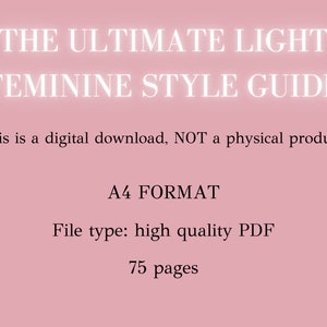 The Ultimate Light Feminine Style Guide Light Feminine Style - Etsy