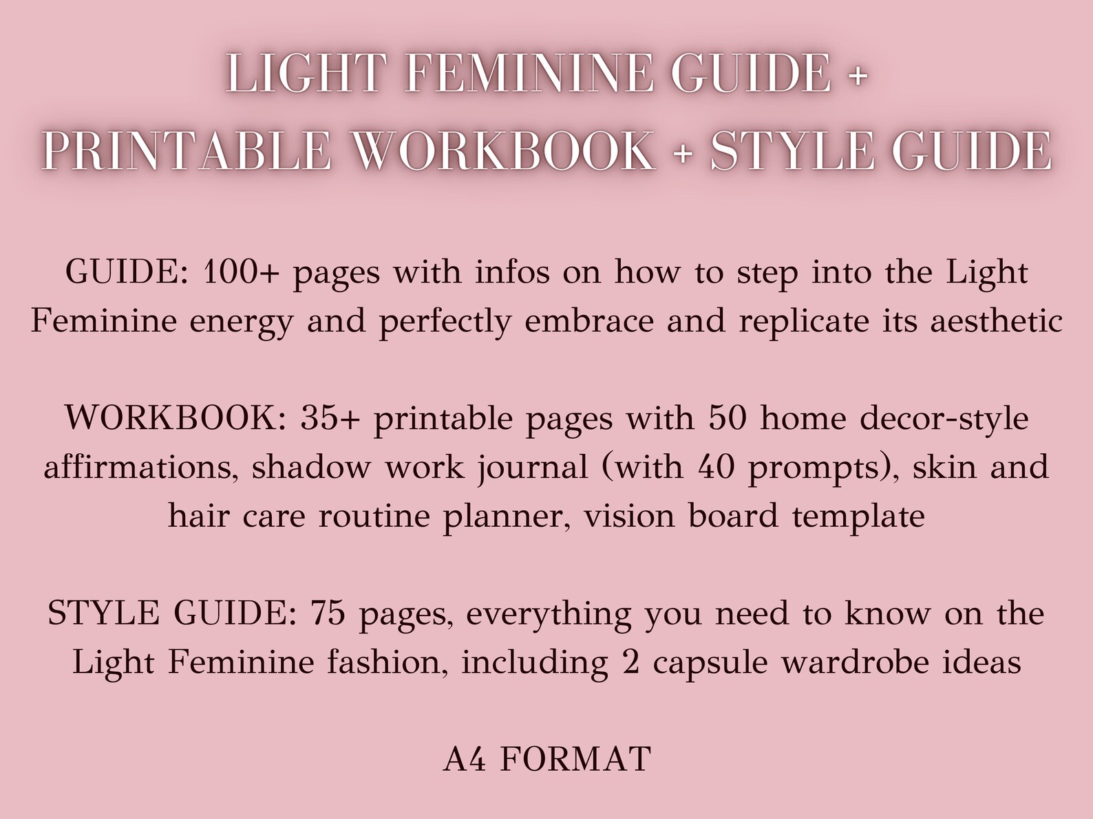 The Ultimate Light Feminine Bundle Light Feminine Guide Printable Light ...