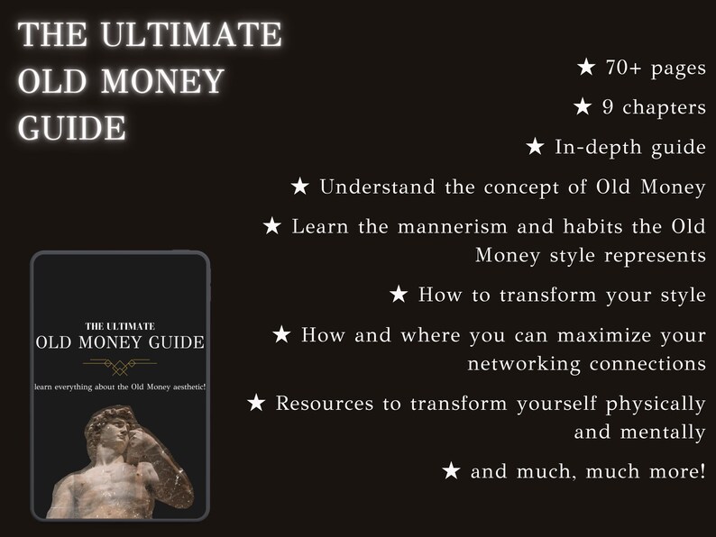 Old Money Aesthetic Lifestyle Guide | Elegance & Style (self-help) - Etsy