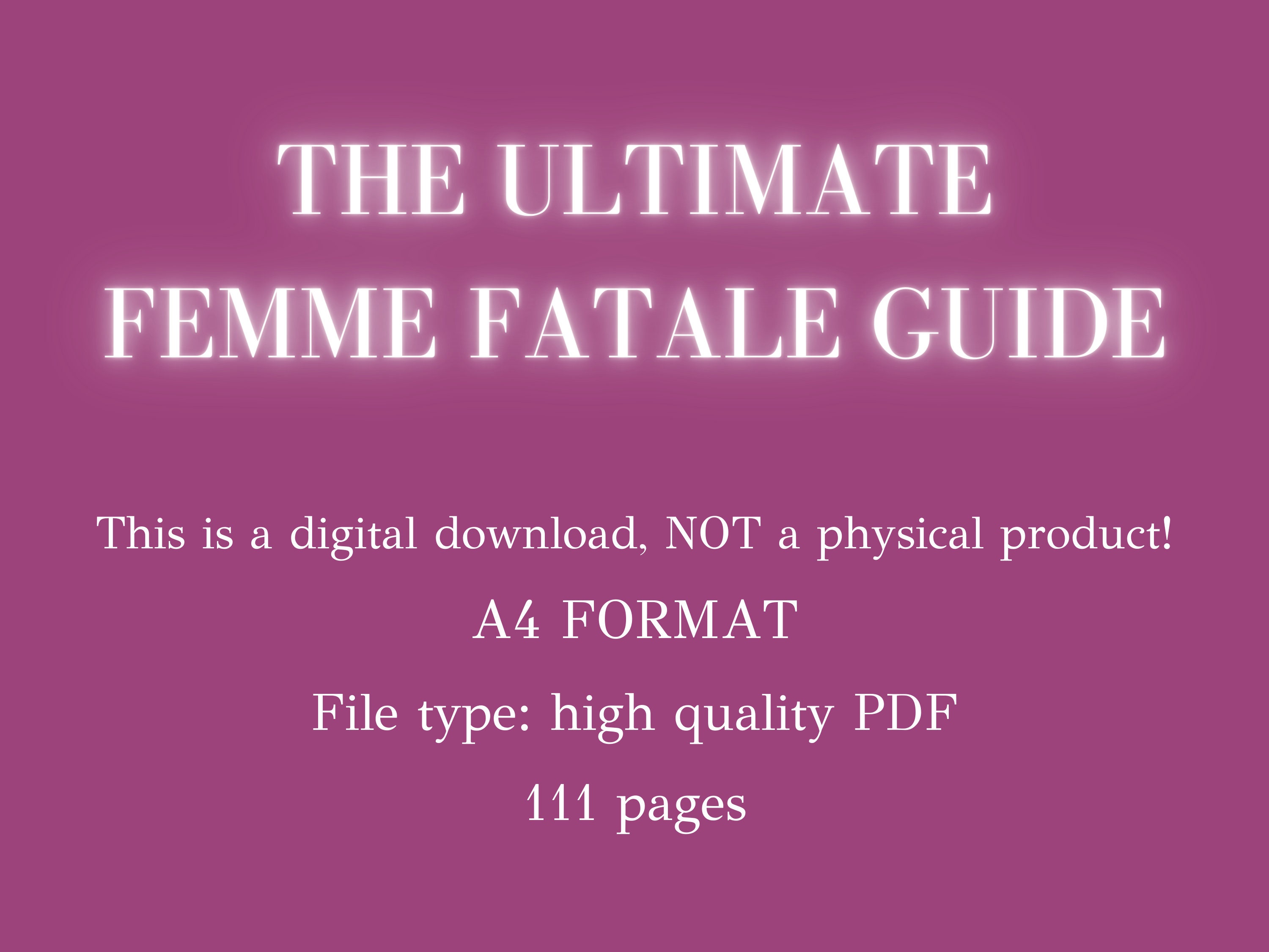 The Ultimate Femme Fatale Guide Femme Fatale Dark Feminine Dark Femme