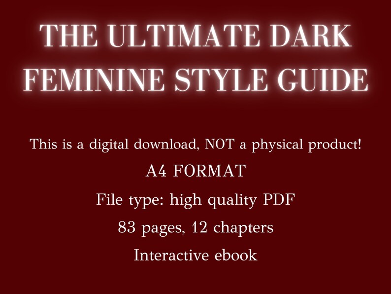 The Ultimate Dark Feminine Style Guide Dark Feminine Style Dark Femininity Dark Feminine Femme ...