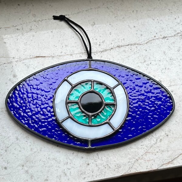 Evil Eye Stained Glass - Etsy Denmark