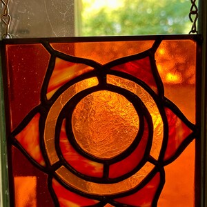 Chakra Stained Glass Window Hanging Spiritual Art for Home Decor ...