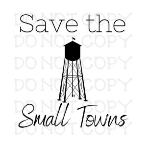 SAVE the Small TOWNS L TOWER L Png - Digital Download - Sublimation ...