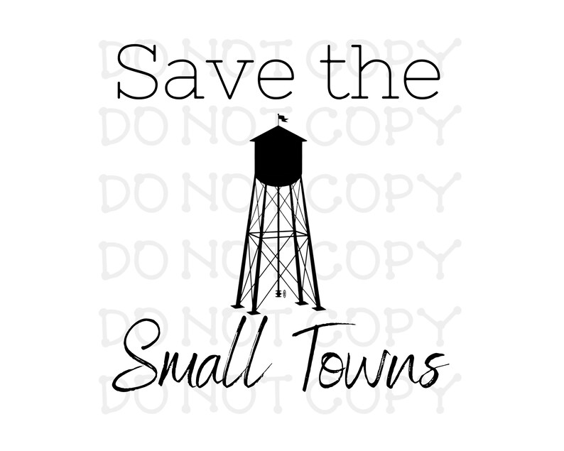SAVE the Small TOWNS L TOWER L Png - Digital Download - Sublimation ...