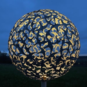 Handmade Metal Swift Sphere Modern Garden Sculpture Garden Yard Art ...