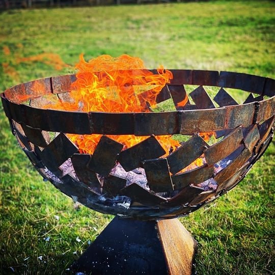 Modern Metal Handmade Garden Fire Pit Garden Yard Art - Etsy