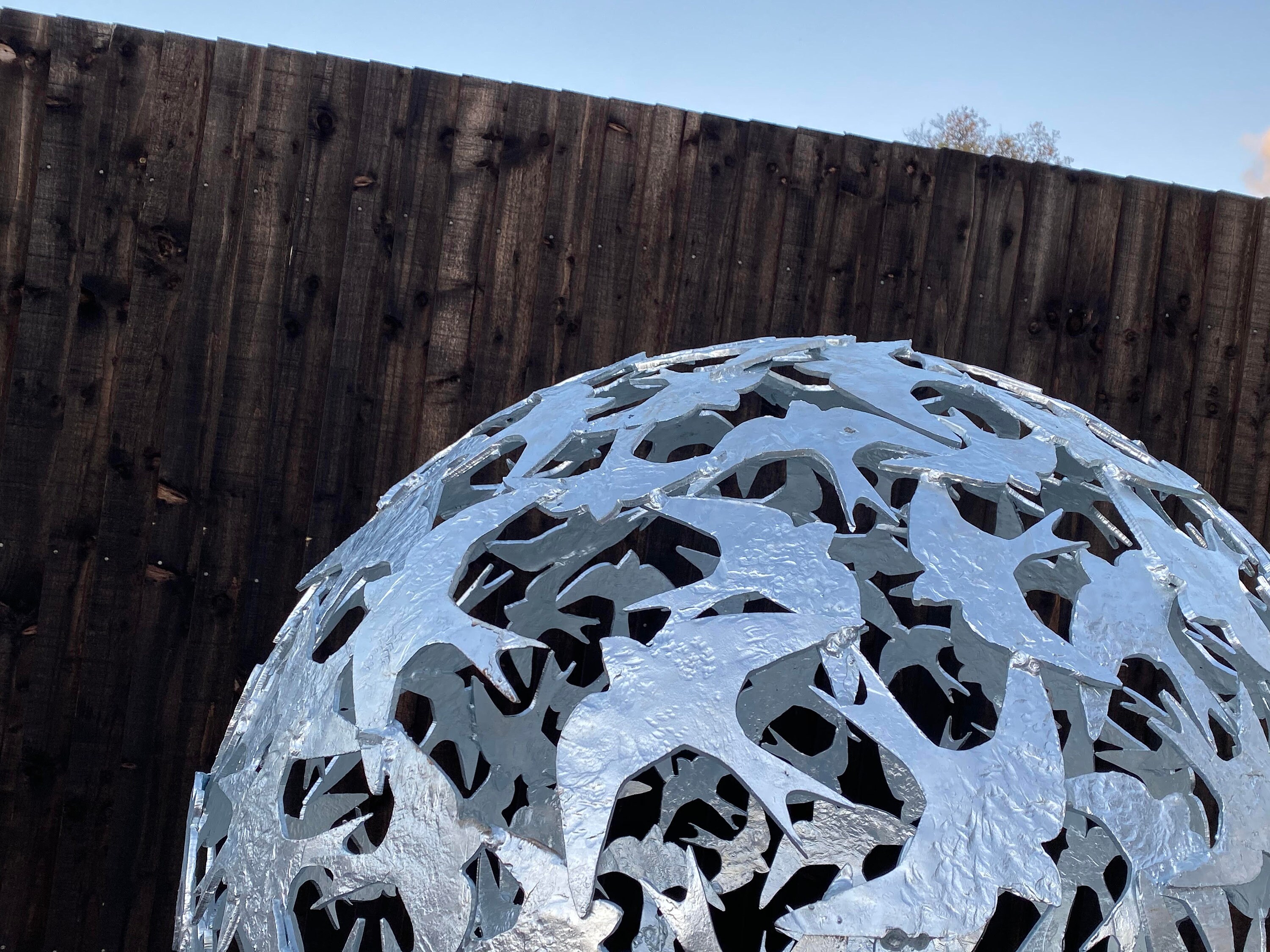 Handmade Metal Swift Sphere Modern Garden Sculpture Garden - Etsy Canada