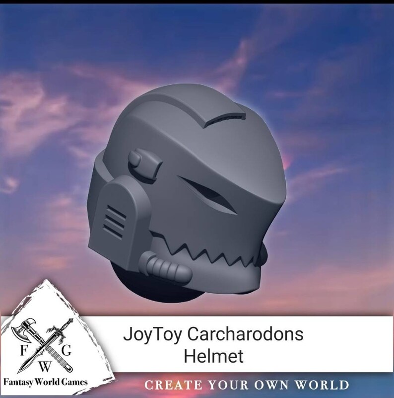Carcharodons Helmet Warhammer 40K Joytoy Compatible Space - Etsy