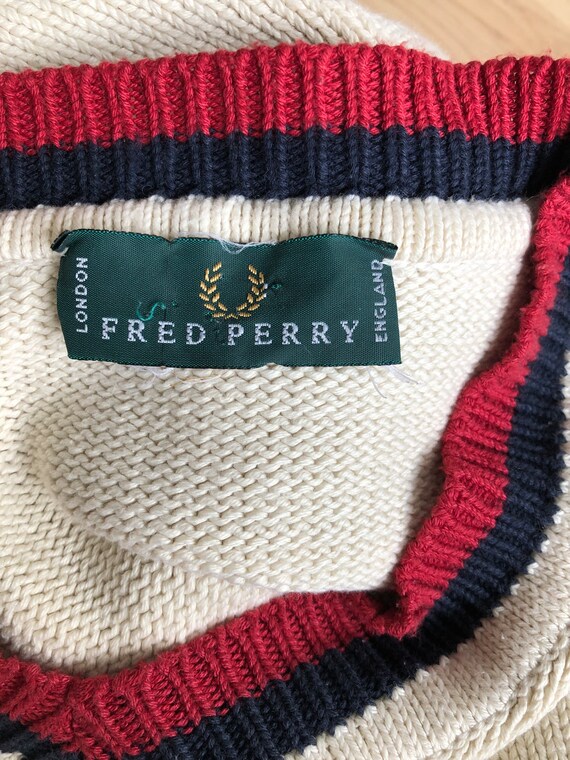 Vintage Fred Perry jumper preppy style sweater vintag… - Gem