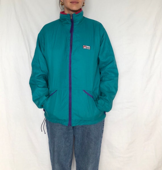 Vintage fleece reversible jacket vintage shell zip up… - Gem