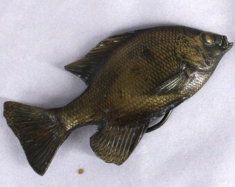 Vintage Astamar Brass Bass Fish Buckle fishing Brass Belt - Etsy
