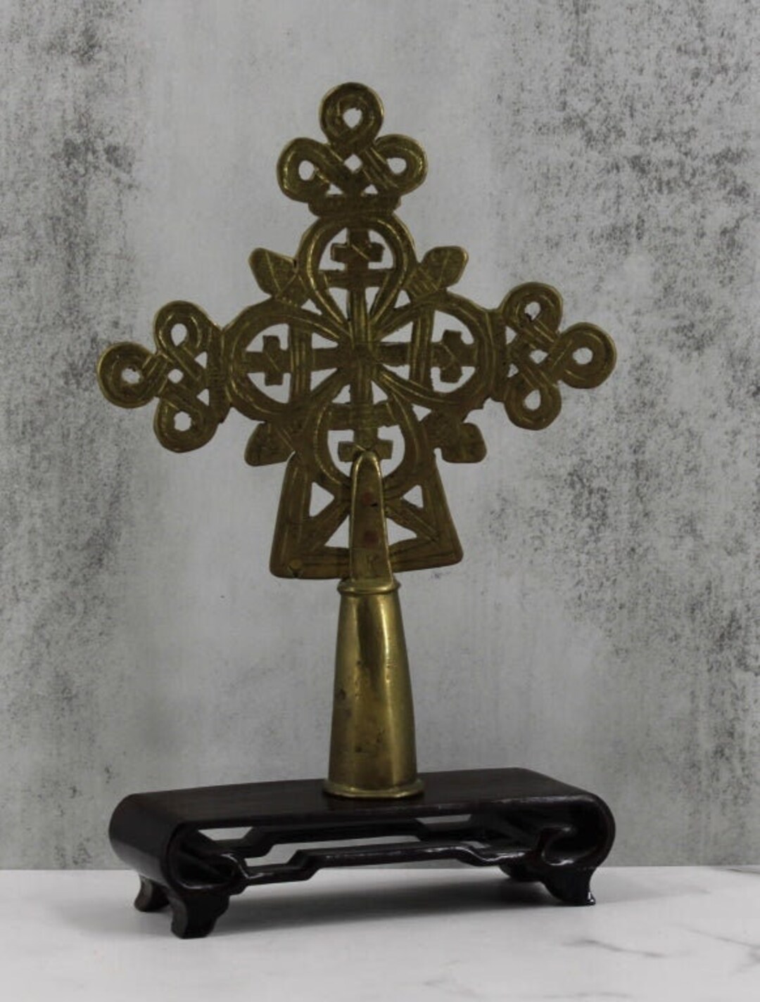 Antique Brass Coptic Cross, Ethiopian, Procession Staff - Etsy