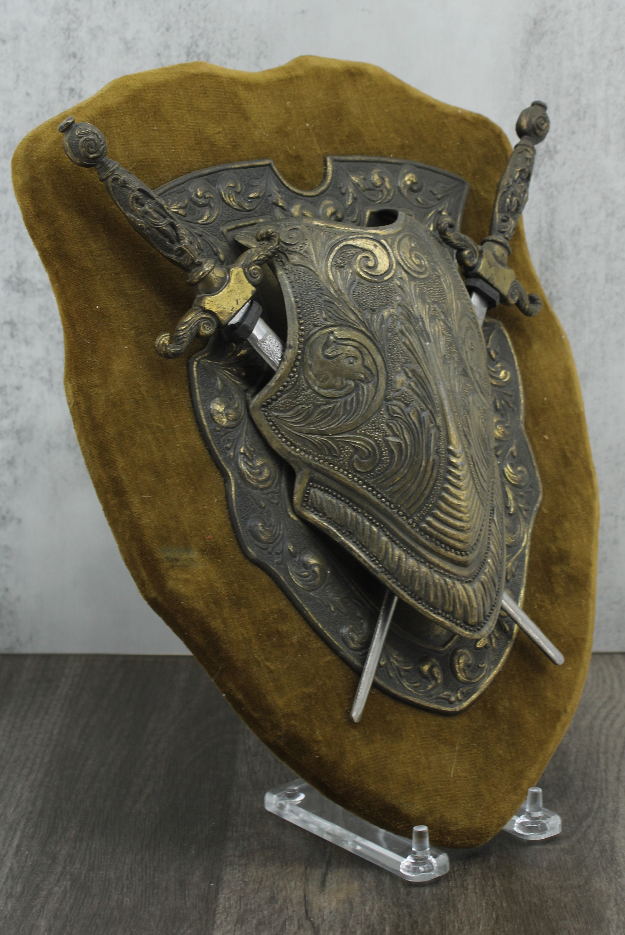 Vintage Shield & Sword Plaque, Coat of Arms - Etsy