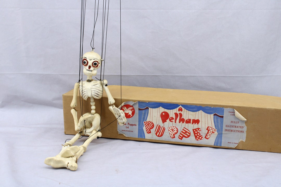 Vintage Pelham Skeleton Puppet - Etsy