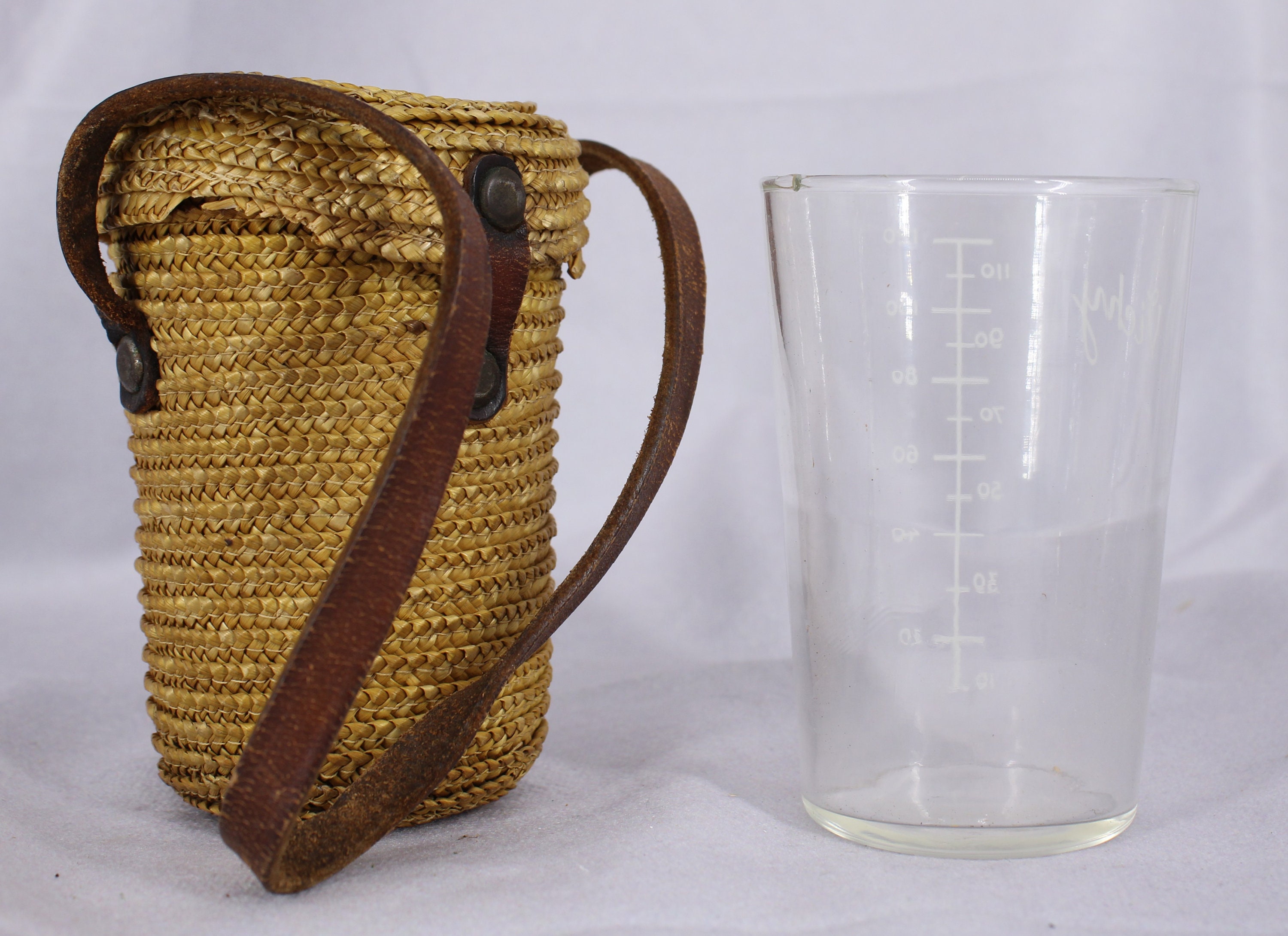 Antique French Mineral Water Glass With Case - Etsy