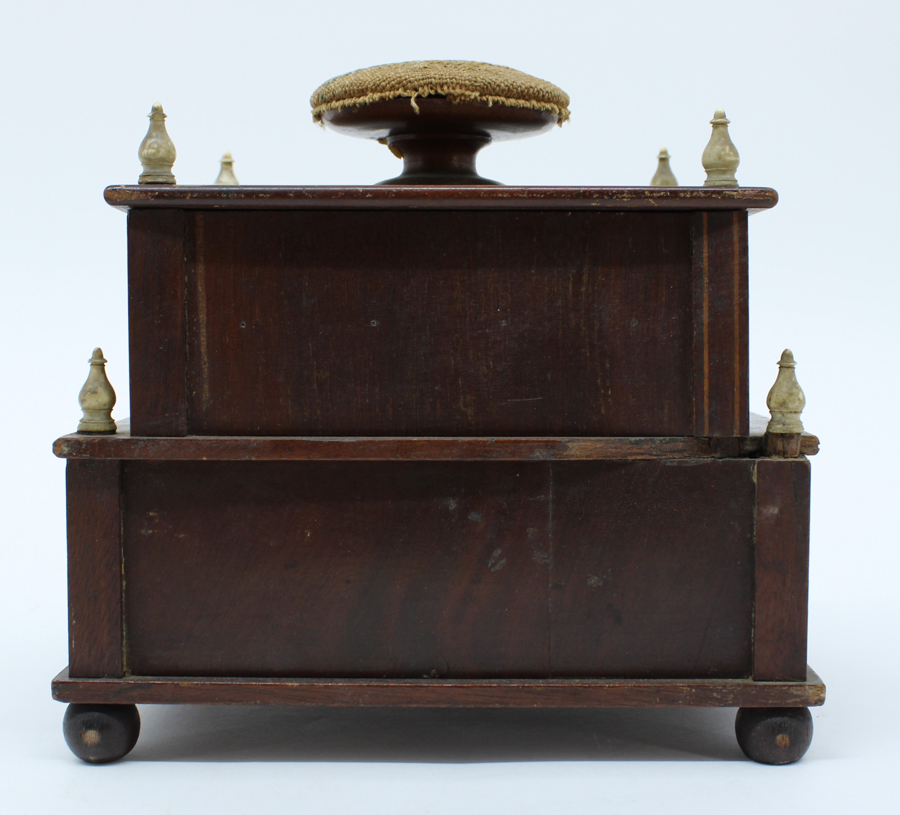 Folk Art Sewing Box Victorian Era - Etsy