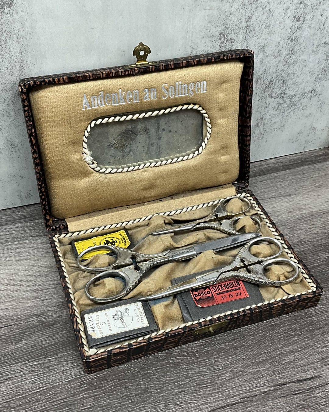 Cased German Scissors, Etui, Soligen, Sewing Kit - Etsy