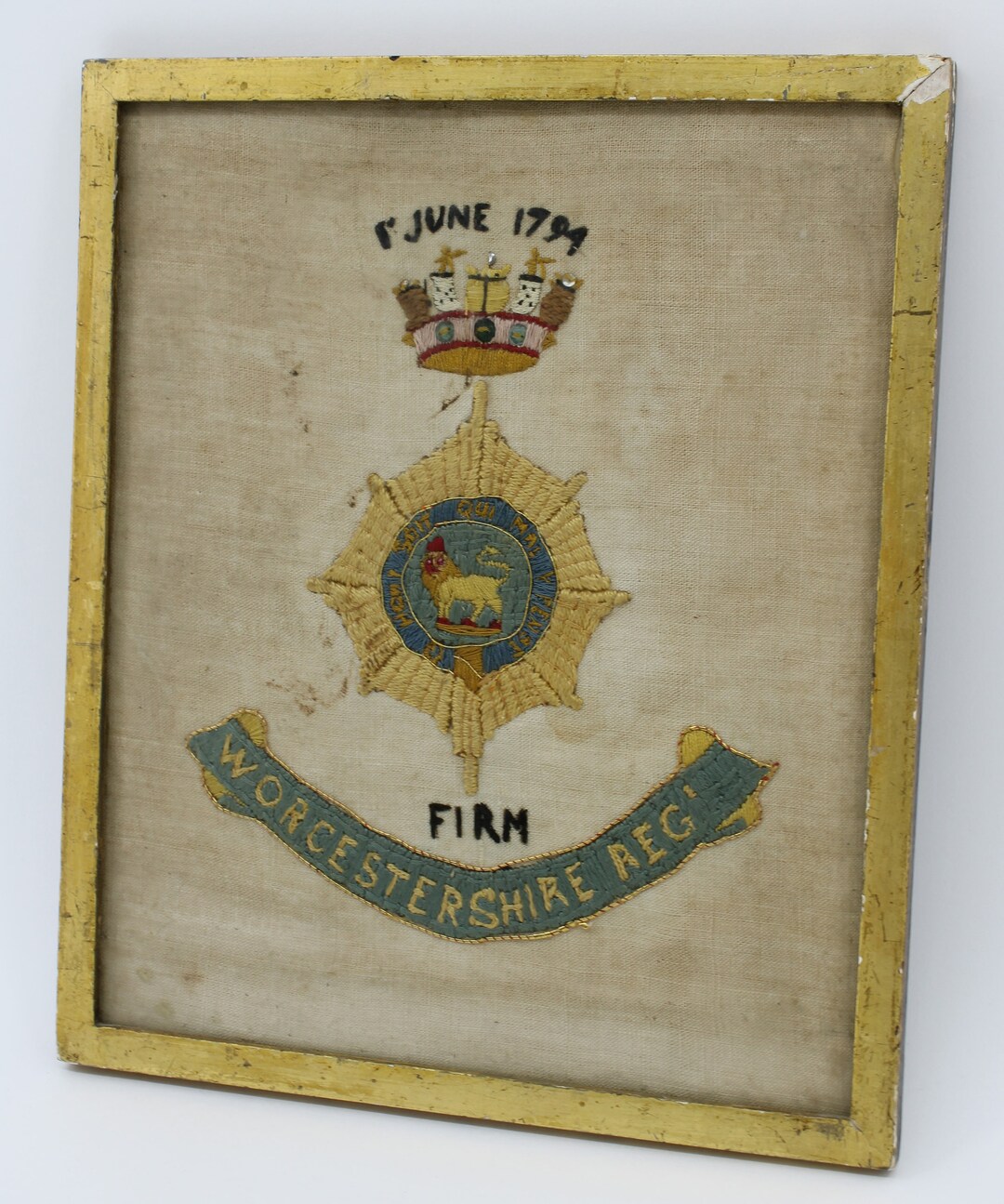 18th Century Regimental Silk Embroidery, Framed - Etsy