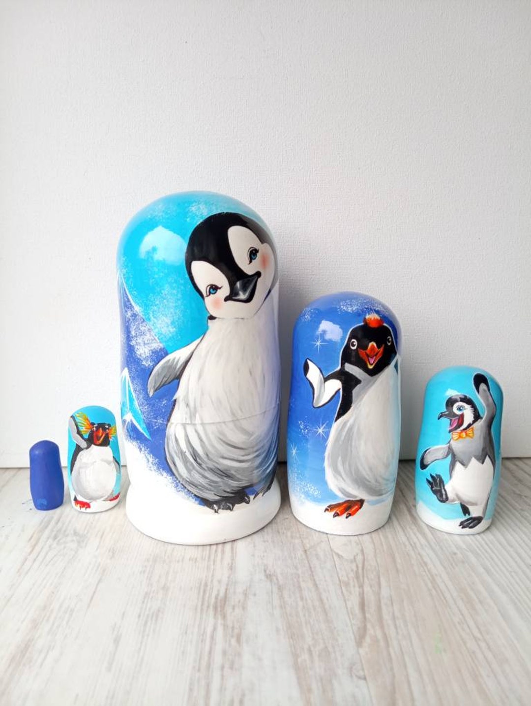 Nesting Dolls Penguins Amigurumi Stacking Toys Gift for Kids - Etsy