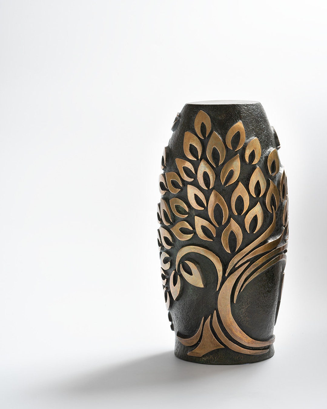 Large Handmade Cremation Urn for Adult Made of Bronze – ‘autumn ...