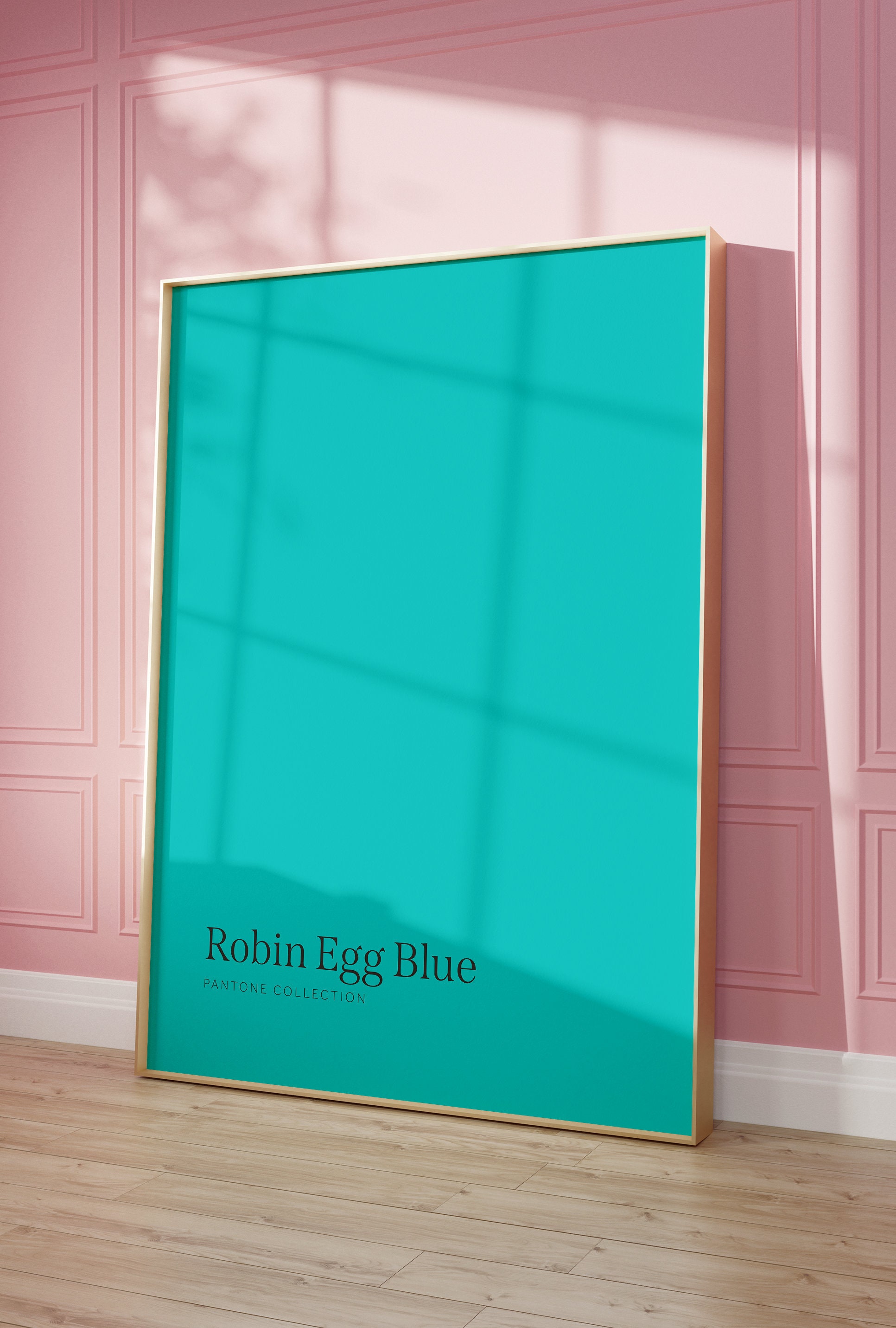 Pantone Turquoise Poster · Pantone Poster · Colourblock Print ...